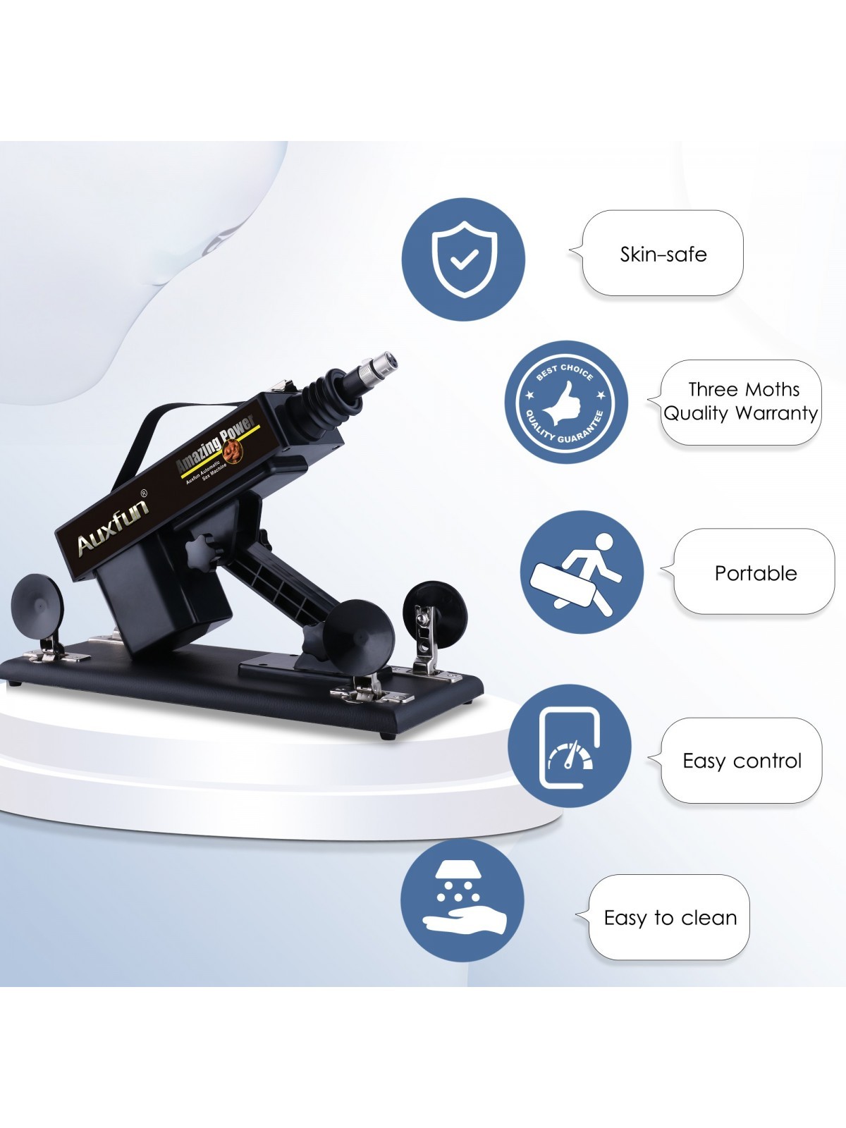 Auxfun Basic Sex Machine App Control With Multi Speed Adjustment Function